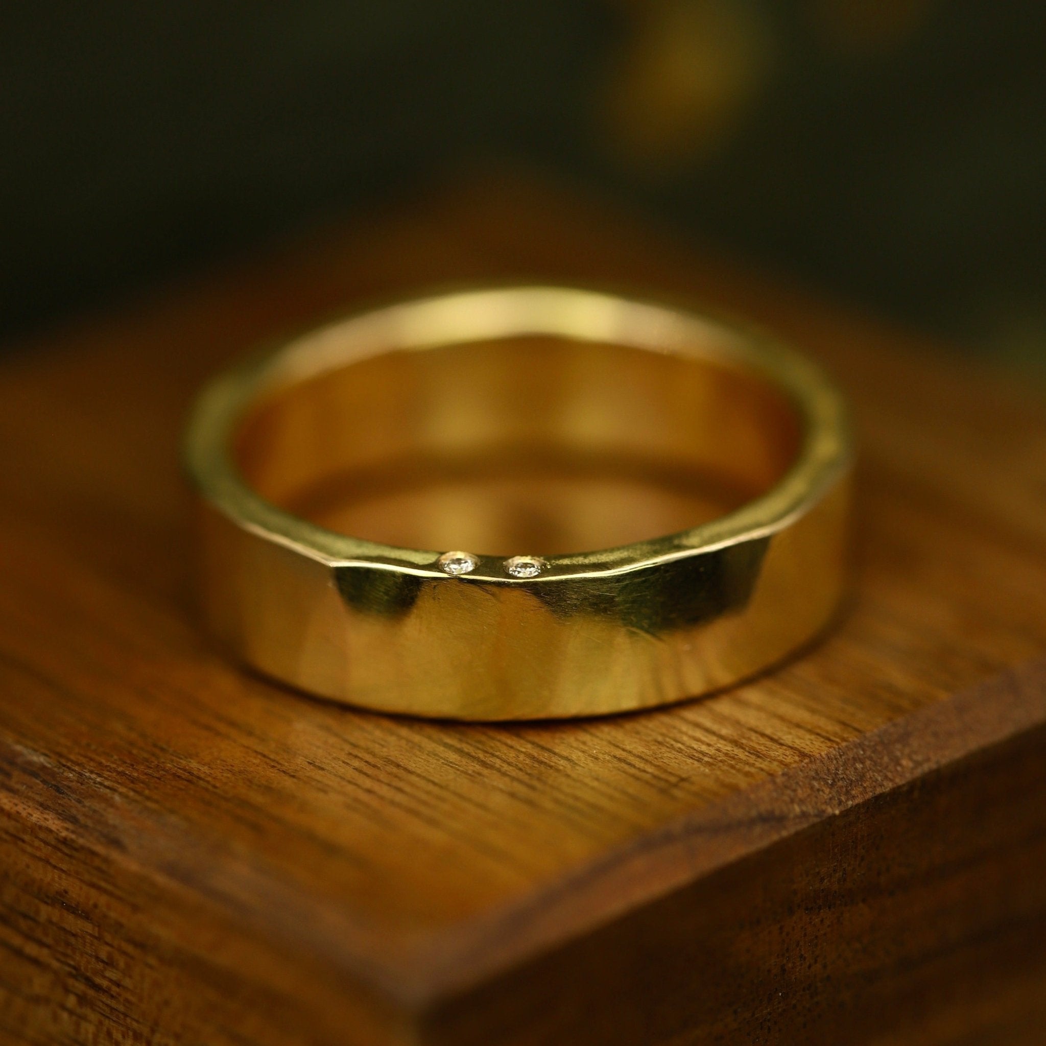 Bini Wedding Ring, 5mm with Diamonds | CLIO SASKIA – Clio Saskia