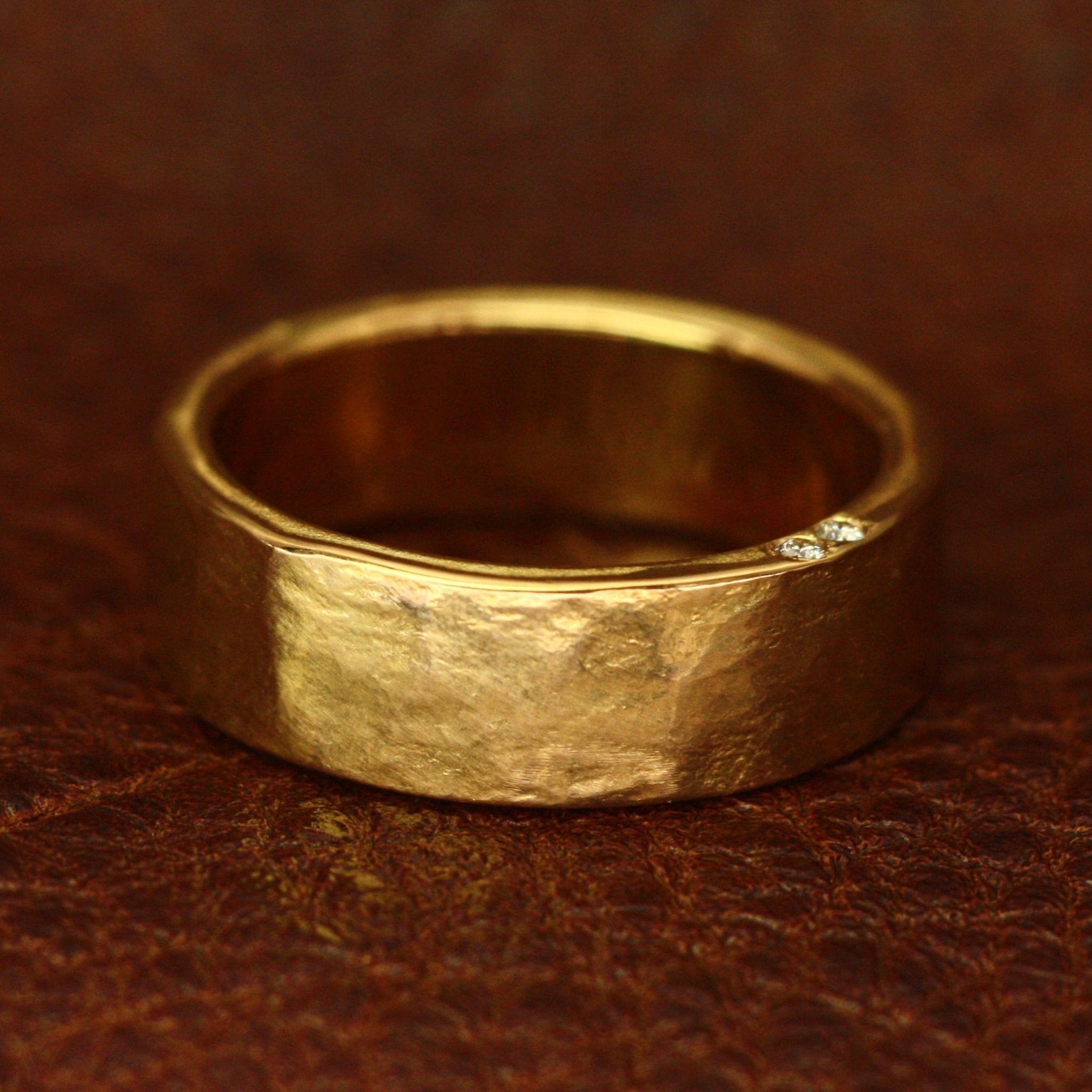 Bini Wedding Ring, 8mm with Diamonds | CLIO SASKIA – Clio Saskia