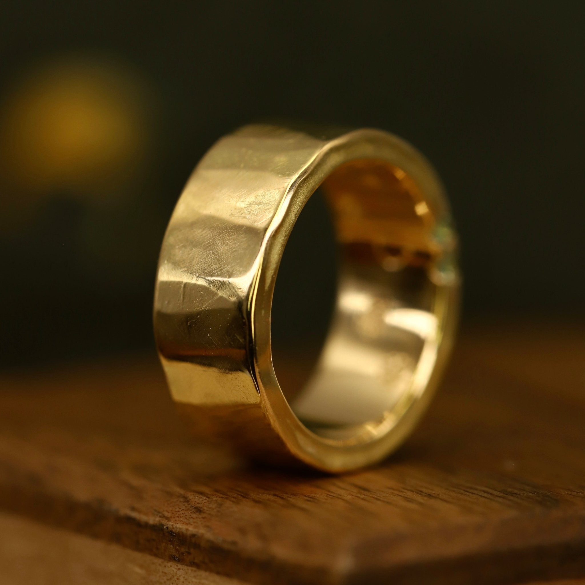 Bini Wedding Ring, 8mm with Sapphires | CLIO SASKIA – Clio Saskia